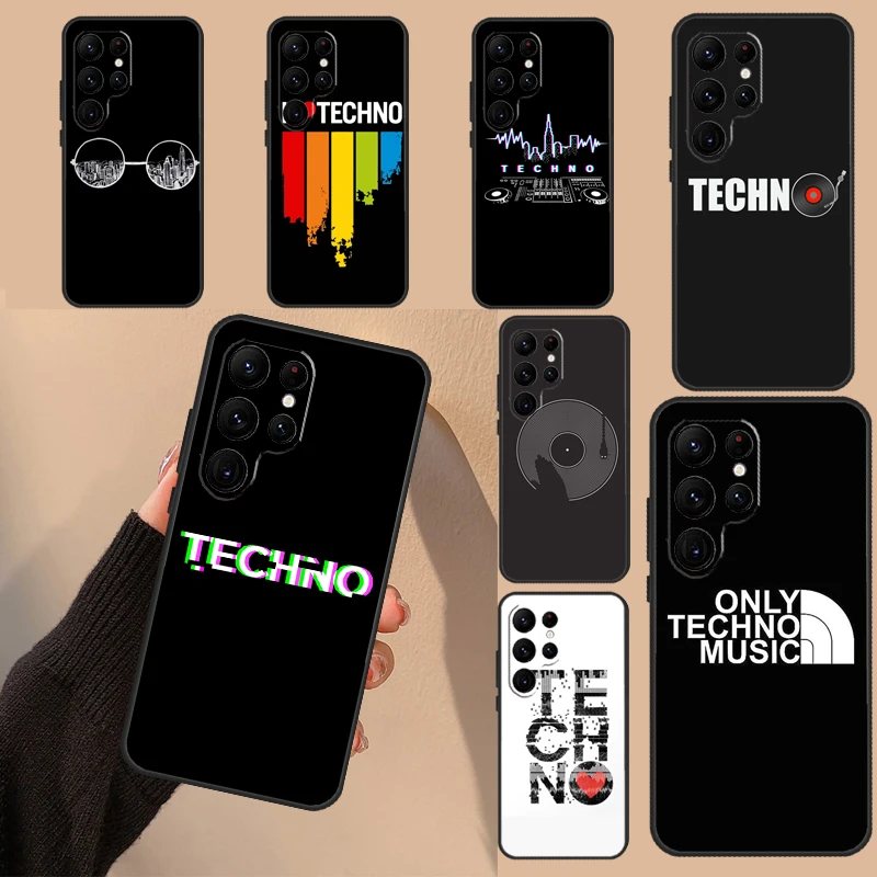 Techno Music Phone Case For Samsung Galaxy S20 FE S21 S22 S23 Ultra S8 ...