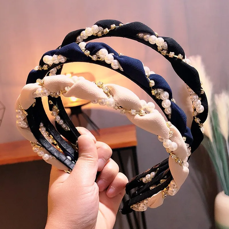 1PC-Vintage-Handmade-Braided-Straw-Wide-Hairbands-Patchwork-Geometric ...
