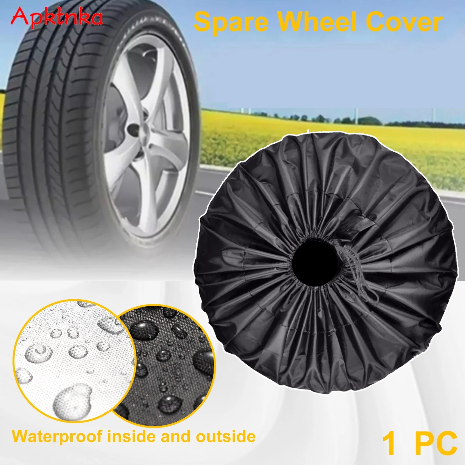 14 15" 16" 17" Inch Spare Tire Tyre Waterproof 210D Oxford Cover Wheel ...