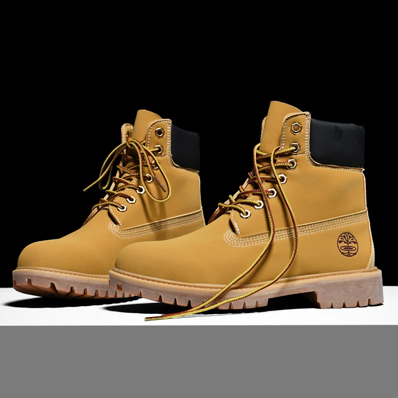 Botas-de-trabajo-cl-sicas-para-Hombre-y-mujer-botines-de-cuero-de-alta ...