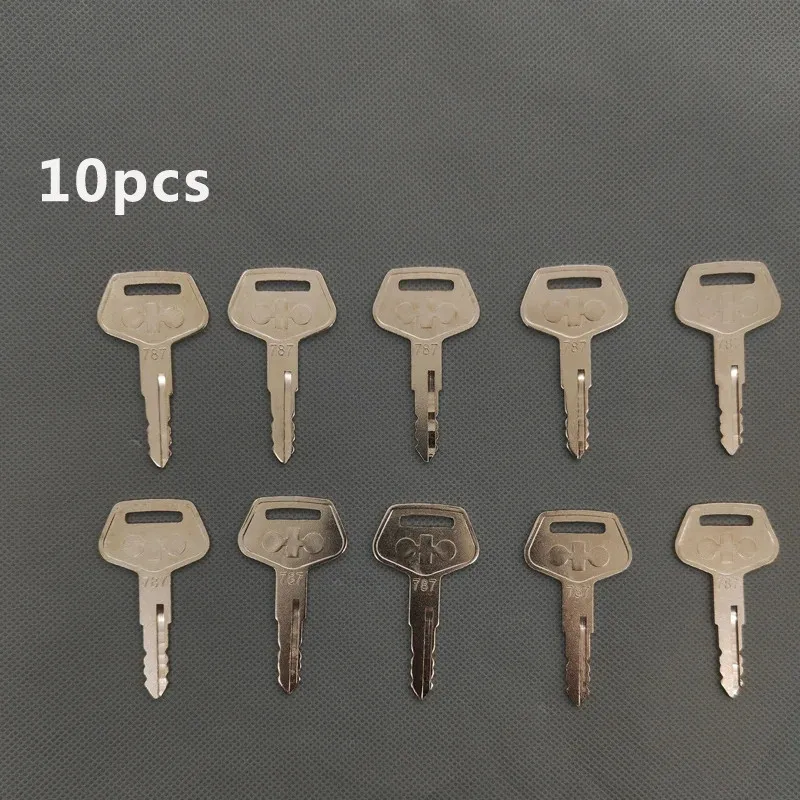 Set-of-10-For-Komatsu-Heavy-Equipment-787-set-of-10-Key-Excavator-Dozer ...