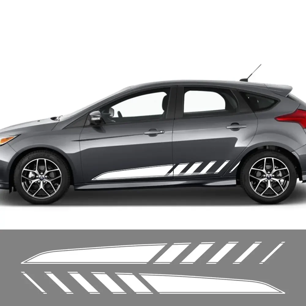 2PCS Car Stickers For Ford Focus MK2 MK3 MK1 MK4 2 3 1 Car Door Side ...