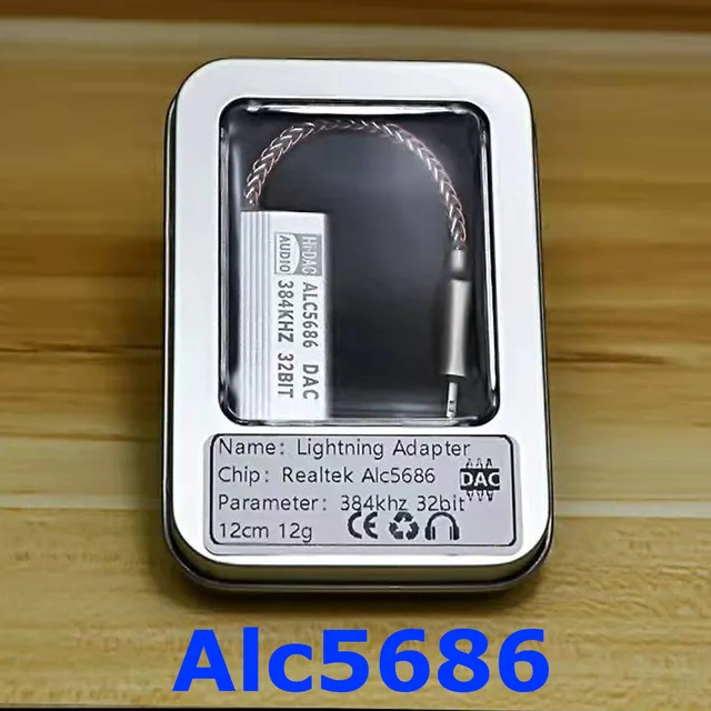 LXDAC ALC5686 DAC Decoding 3.5mm HIFI Amplifier Adapter Earphone Cable Device Sound Amplifie ...