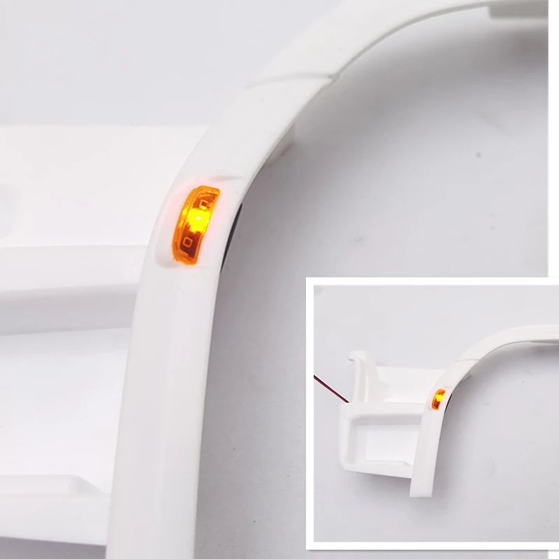 Plastic LED Front Wheel Eyebrow Lights 6V Car Accessories for 1/14 ...