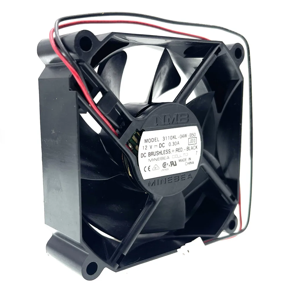 New 80mm Case Fan For NMB 3110KL-04W-B50 80X80X25 DC 12V Dual Ball ...