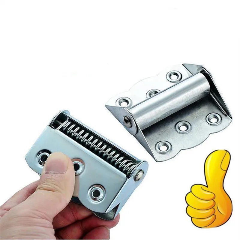 2PCS Stainless Steel Butterfly Hinge Automatic Closing Door Closer ...