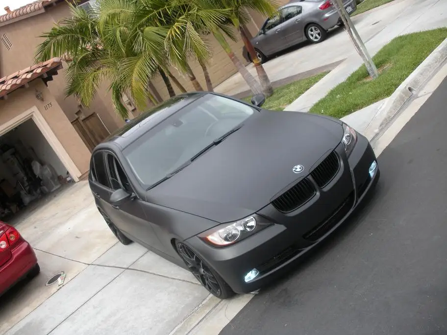 High Quality Matte Black Vinyl Wrap Car Body Film Air Bubble Free Car ...