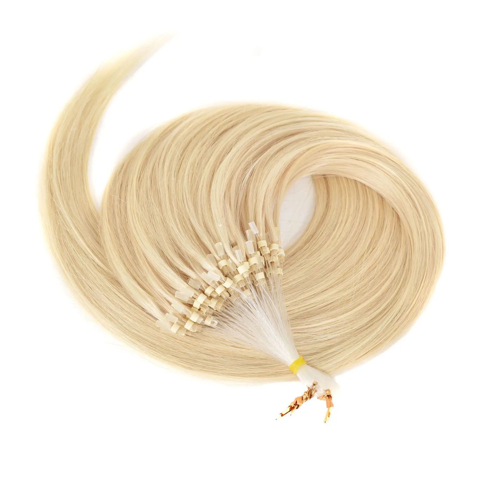 613-Micro-Link-Hair-Extensions-Human-Hair-Micro-Loop-Hair-Cold-Fusion ...