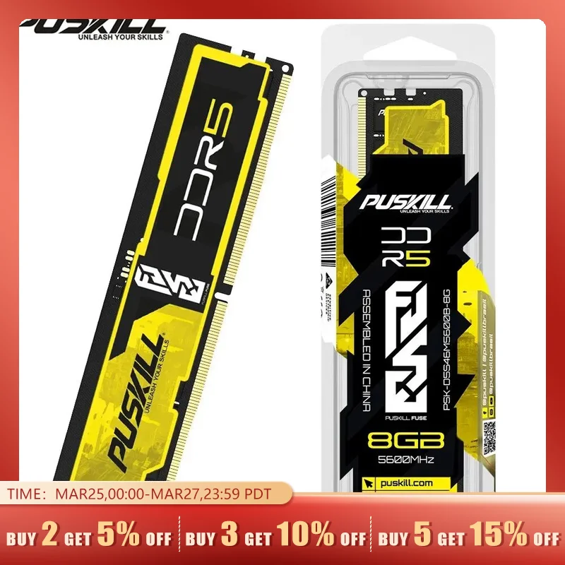 PUSKILL-FUSE-DDR5-Memoria-RAM-32GB-16GB-8GB-1-1V-4800MHz-5600MHz-PC5 ...