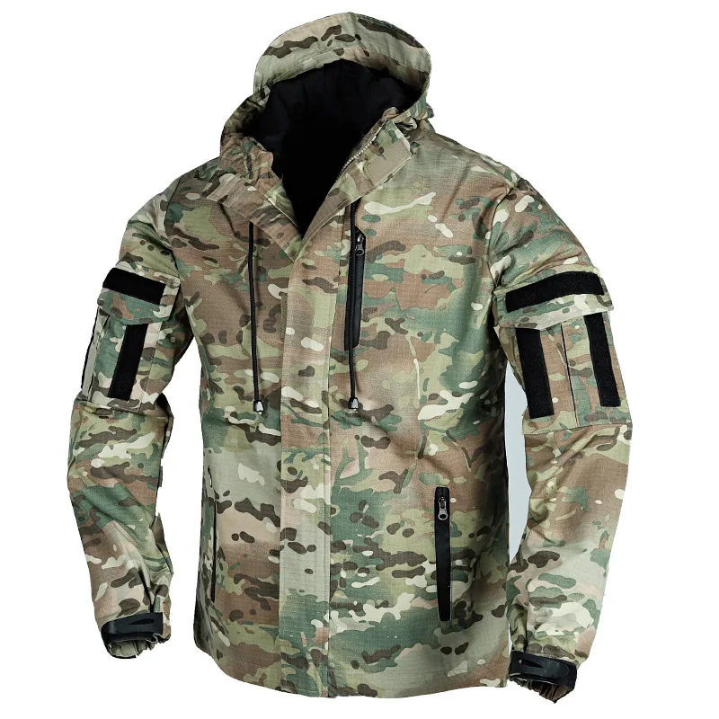 Mens-Airsoft-Hunting-Tactical-Jacket-Waterproof-Multiple-Pockets ...
