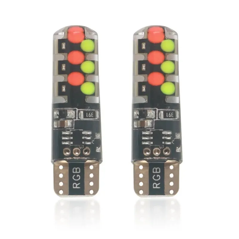 Car-Modification-Led-T10-Rgb-Cob-Wide-Light-Flash-Multiple-Modes-Car ...