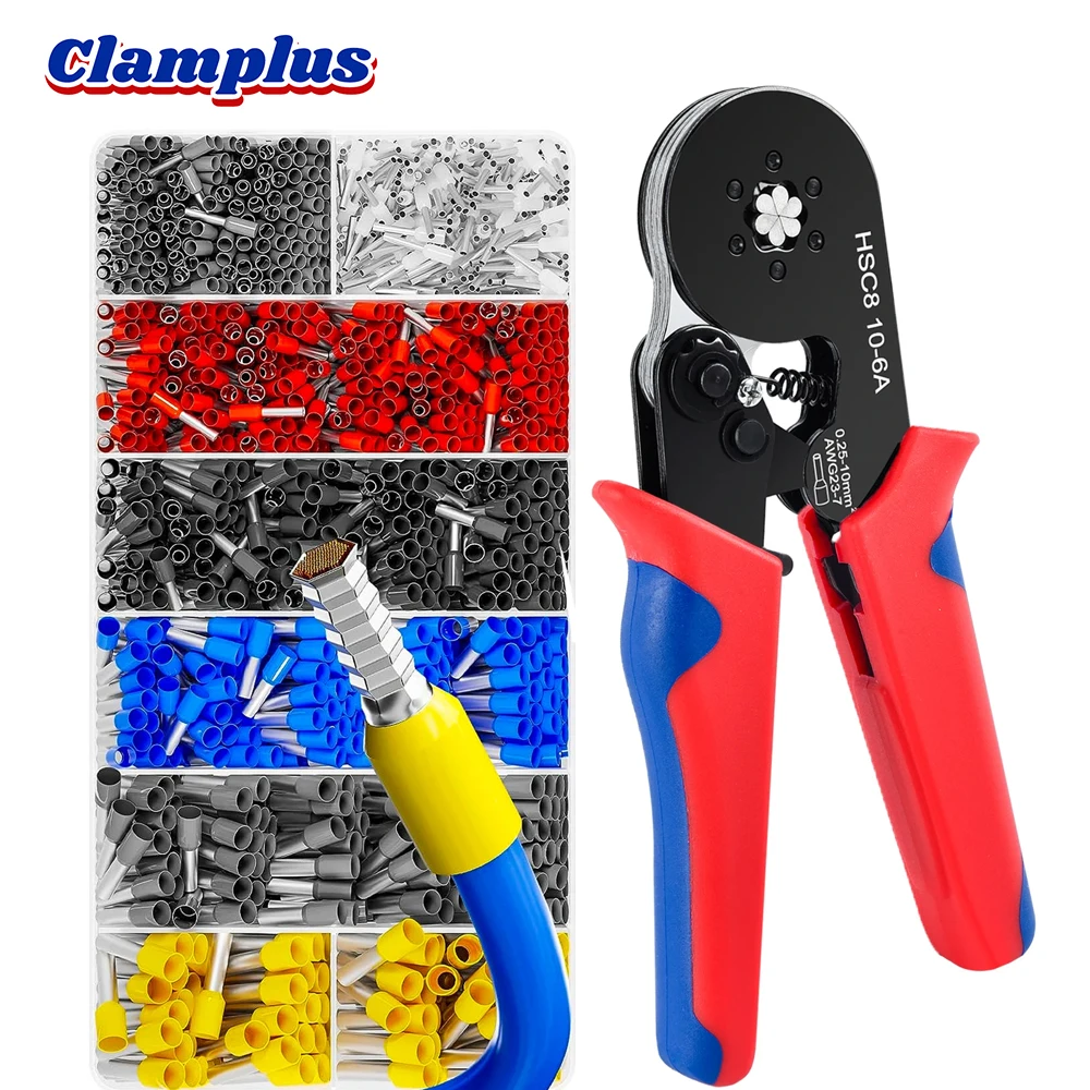 HSC8-10-6A-Hexagonal-Ferrule-Crimping-Plier-AWG-23-7-Self-adjusting ...