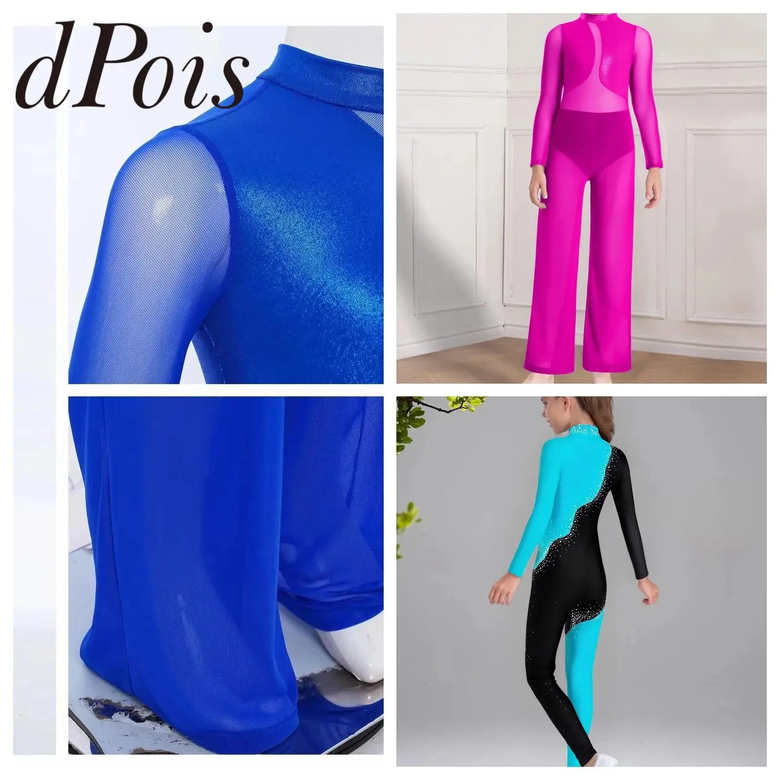 2025 Yoga Jumpsuit Girls Ballet Dance Unitards Kids Artistic Figure ...