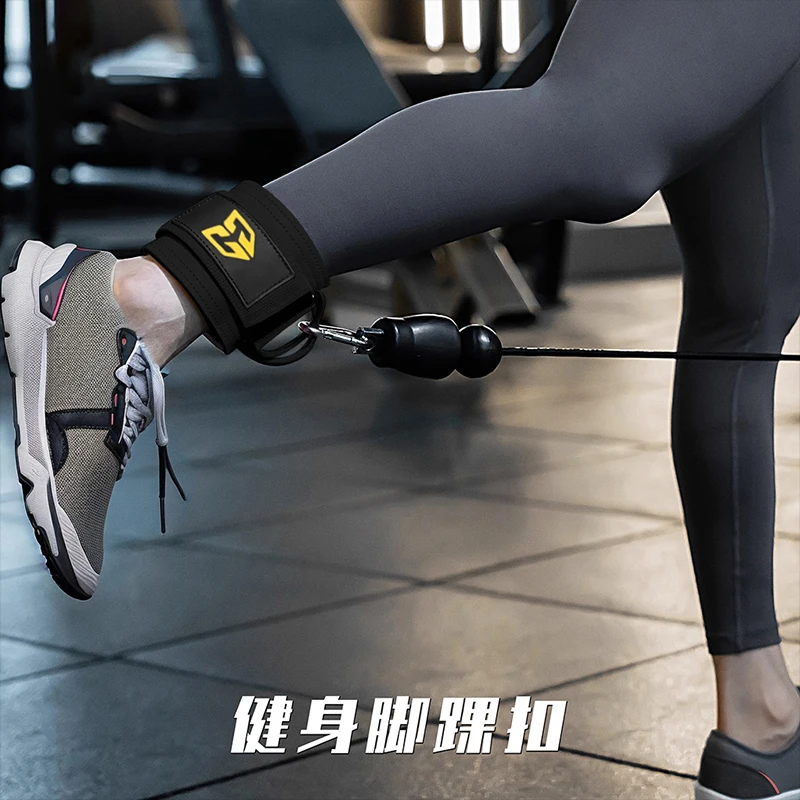 1Pcs Fitness Ankle Straps Adjustable D-Ring Foot Support Cuffs Gym Leg ...