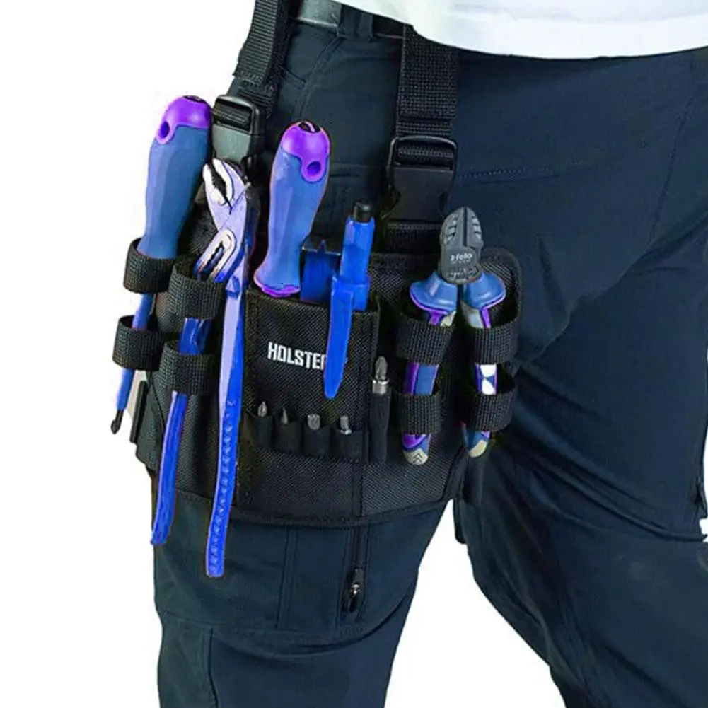 Portable Heavy Duty Drill Holster Electrician Tool Bag Drill Chuck Belt ...