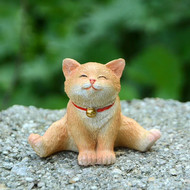 Cute-Kittens-Cat-Figurine-Micro-Landscape-Ornaments-Decorative ...