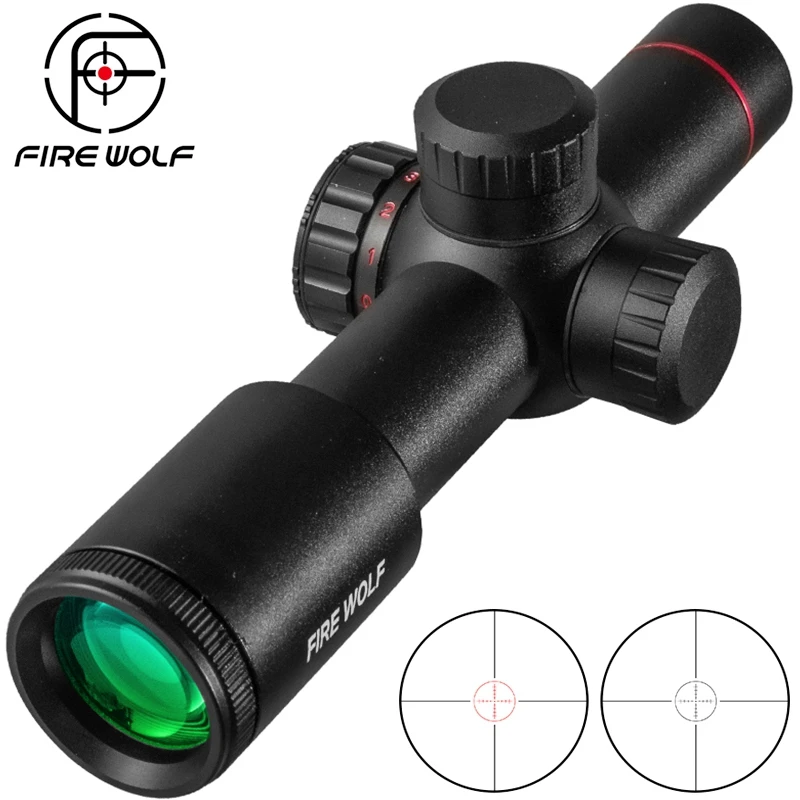 Tactical Ak47 Ak74 Ar15 Hunting Scope 4.5x20 E Red Illumination Mil-dot ...