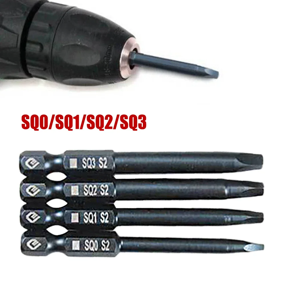 1pc-65mm-Square-Head-Screwdriver-Bit-1-4Inch-Shank-Magnetic-Steel-Screw ...