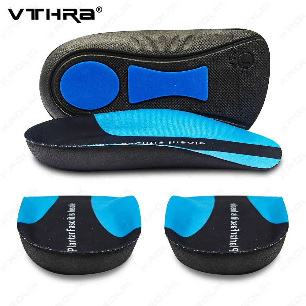 Soft Comfortable EVA Arch Support Orthopedic Insoles Flat Foot Half ...