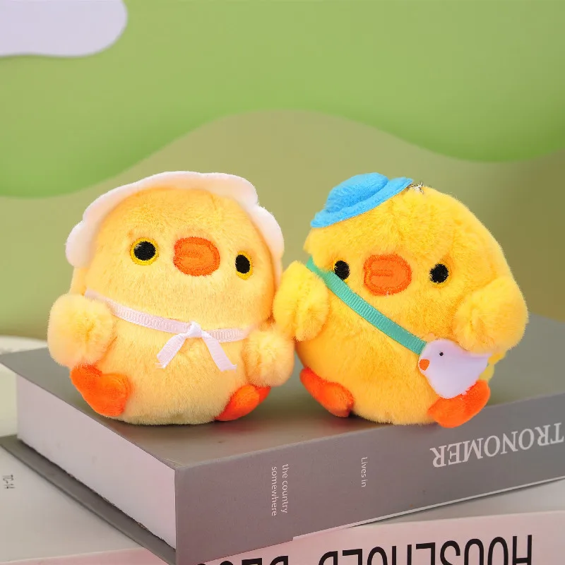 10cm Mini Chick Plushie Keychain Stuffed Animal Small Chicken Plush ...