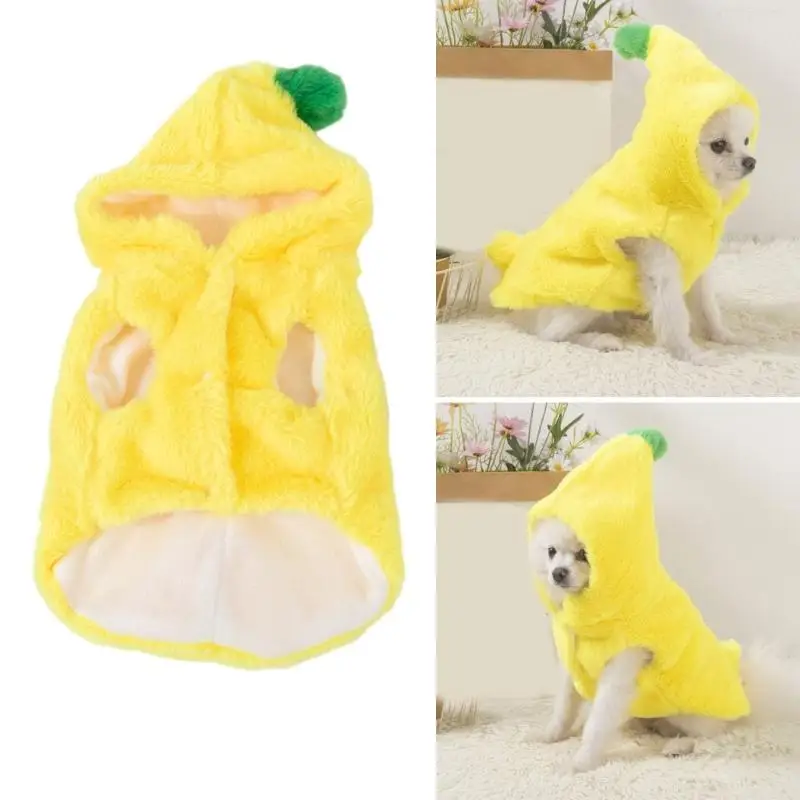 Furry-Dog-Banana-Costume-Roleplay-Pet-Clothes-for-Winter-Cats-Clothes ...