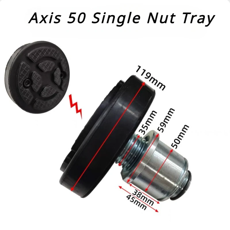 Car-Lift-Single-Double-Nut-Rubber-tray-Heightening-Feet-Pads-Shaft ...