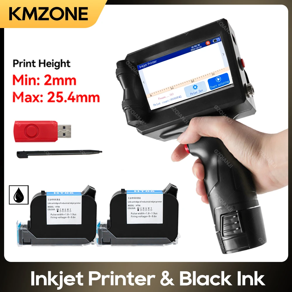 Non-encrypted-Handheld-Inkjet-Printer-12-7mm-Fast-Drying-Ink-Cartridge ...