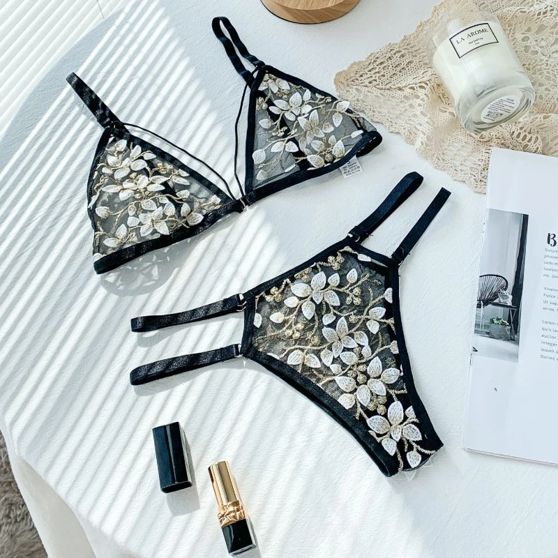 Women Lace Bra Sets Seamless Underwear Backless Vest Sexy Bralette ...