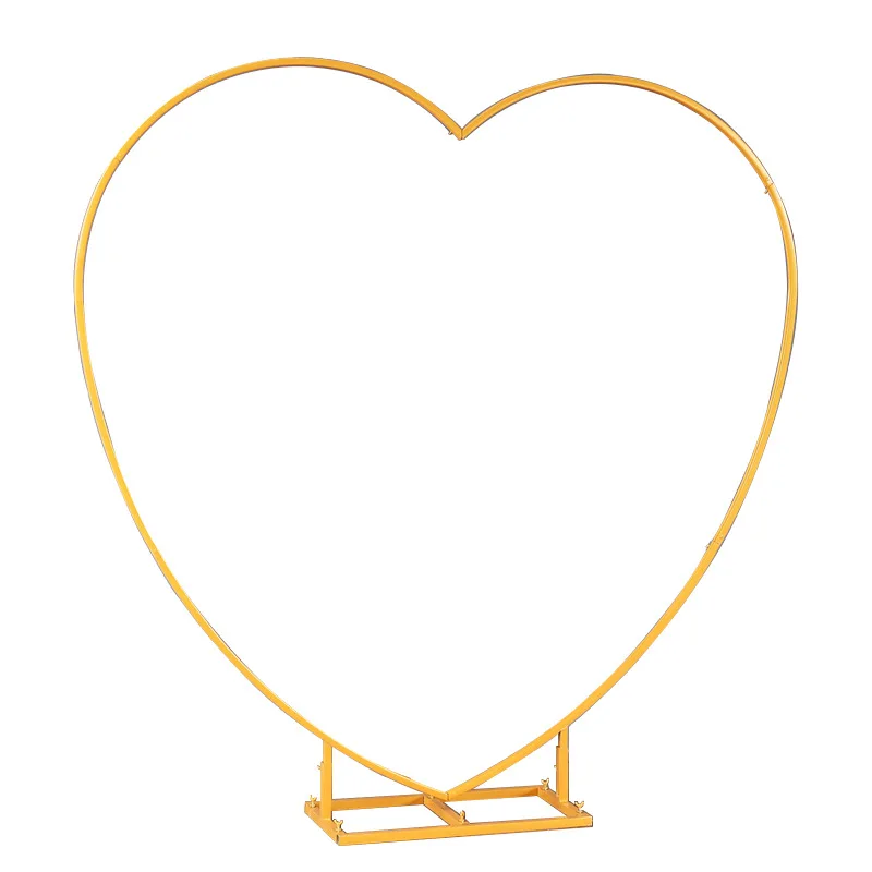 2-M-Heart-Shape-Metal-Frame-Wedding-Arch-Stand-Background-Decoration ...