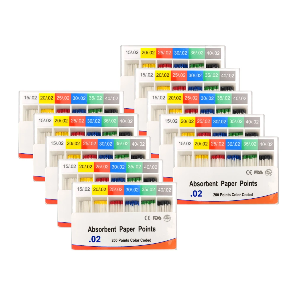 10box-02Taper-Dental-Absorbent-Paper-Points-15-40-25-30-Paper-Points ...