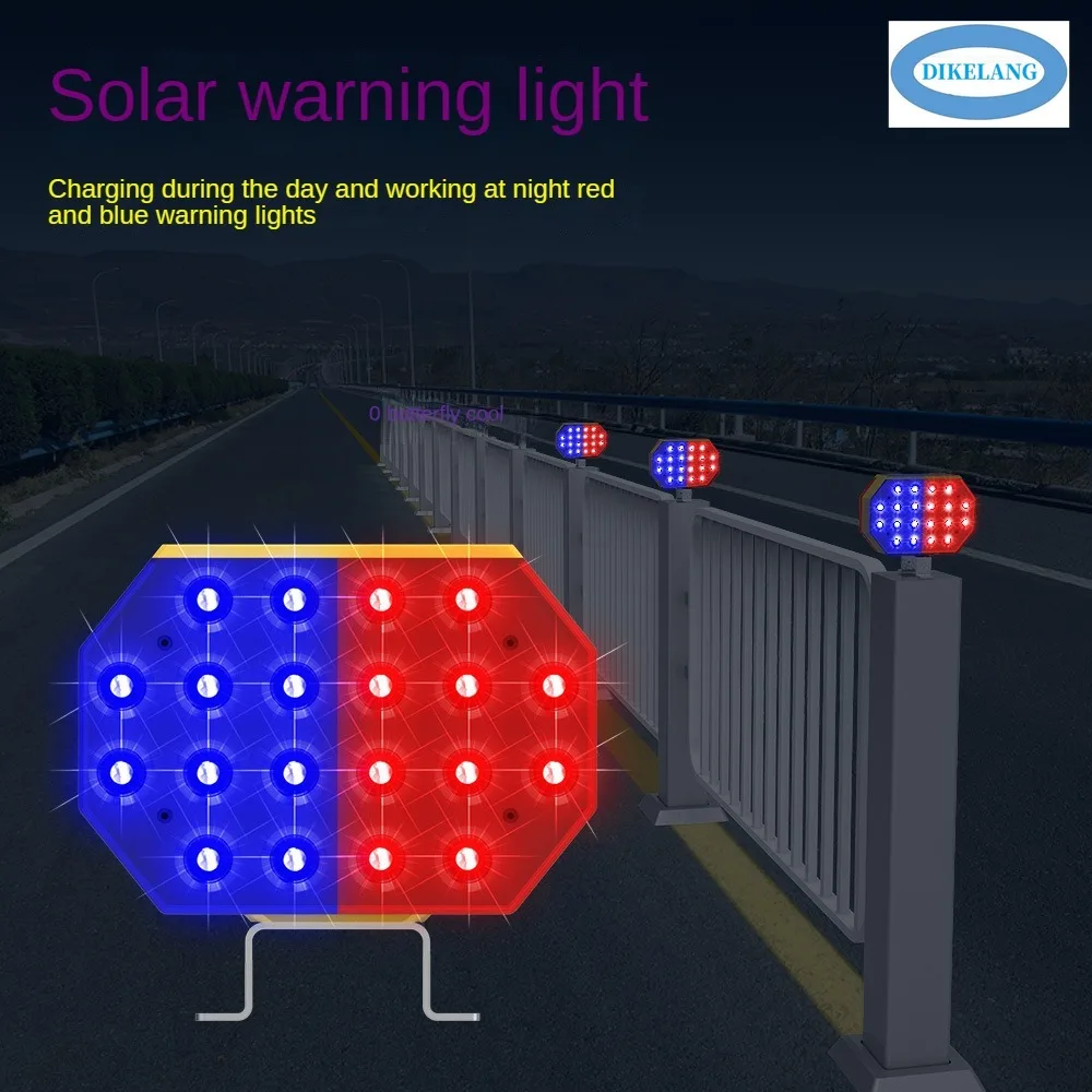 New-Solar-Traffic-Lights-Red-and-Blue-Strong-Light-Double-sided-Warning ...
