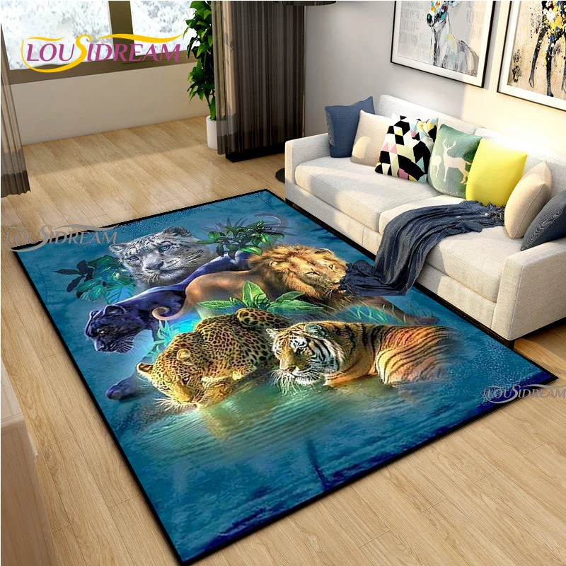 Lion-and-Lamb-Print-Decorative-Floor-Mats-Home-Decor-Prayer-Mat-Living ...
