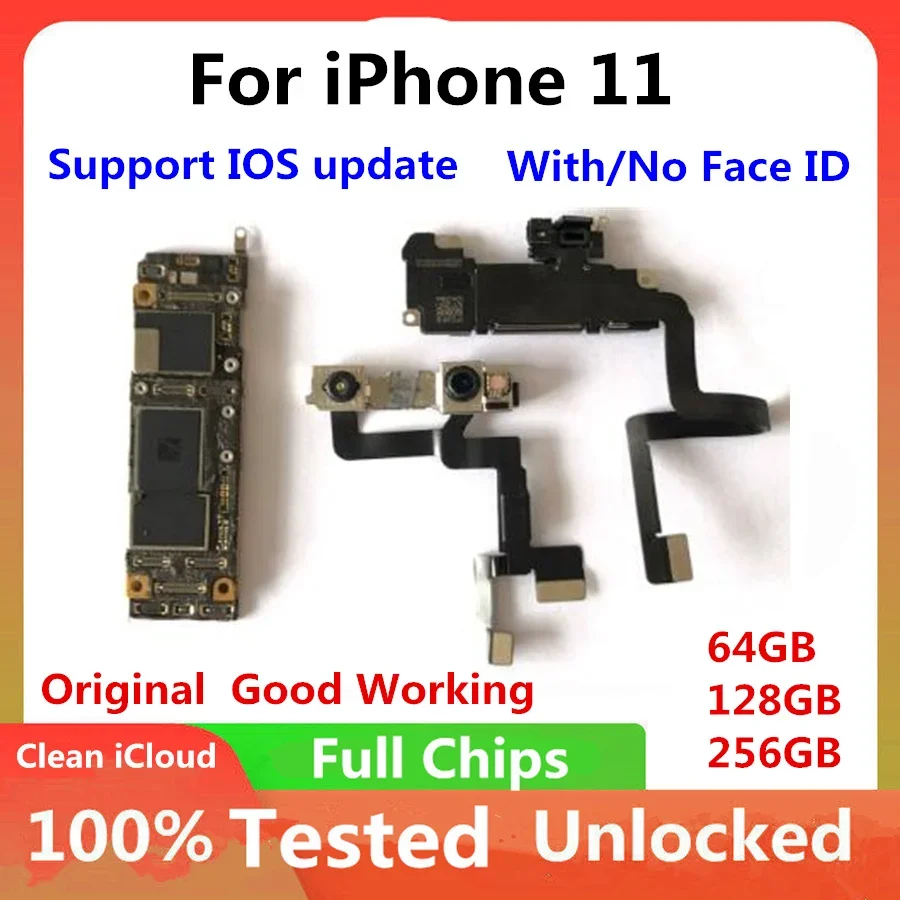 Original-for-IPhone-11-Motherboard-Face-ID-Mainboard-for-IPhone11-Pro ...