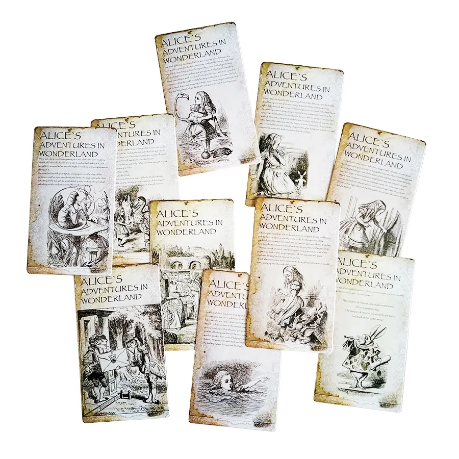 Vintage Alice Im Wunderland Einladungen