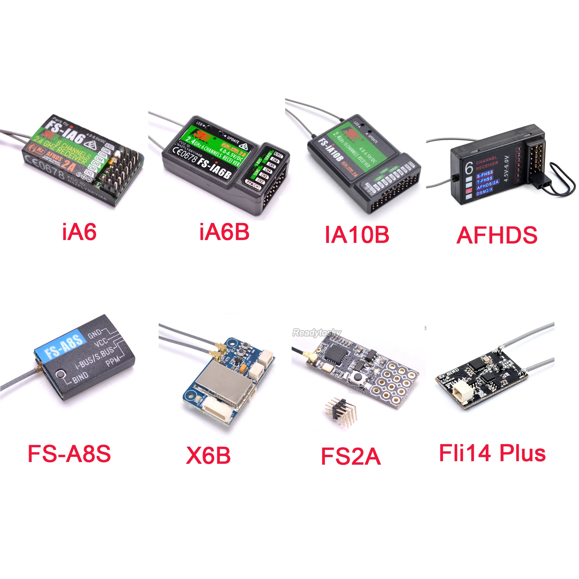 iA6B-X6B-A8S-R6B-iA10B-RX2A-Fli14-Receiver-Radio-Controller-for-FLYSKY ...