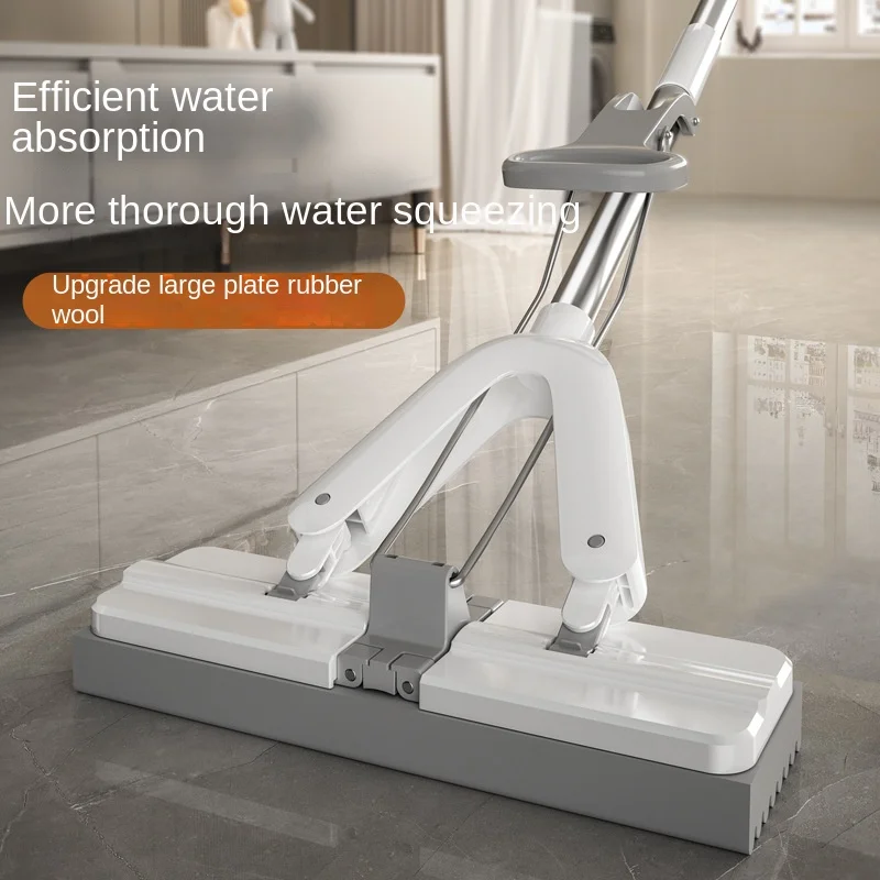 Thickened-Sponge-Mop-New-Household-One-Mop-Hand-Washable-Mop-Net-Water ...