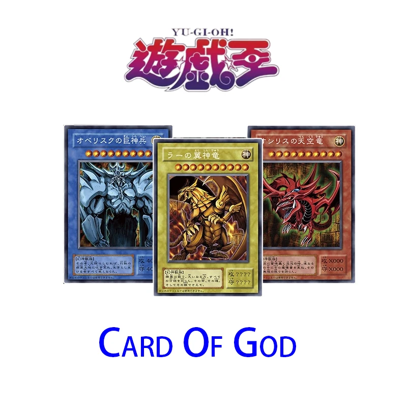 Diy-3Pcs-set-Yu-Gi-Oh-Kids-Toys-Card-of-God-Anime-Characters-Bronzing ...