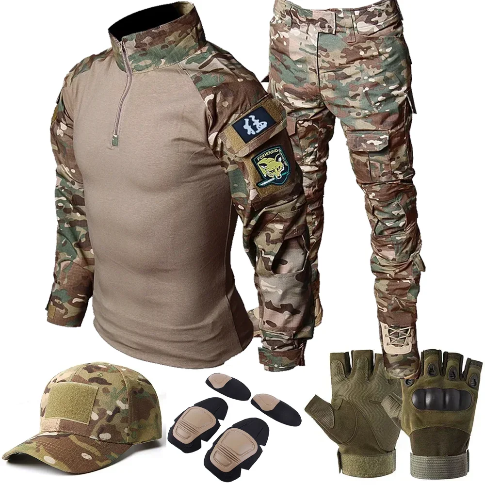 MC Tactical Suits Outdoor Paintball Men Clothing CP Uniform Shooting ...