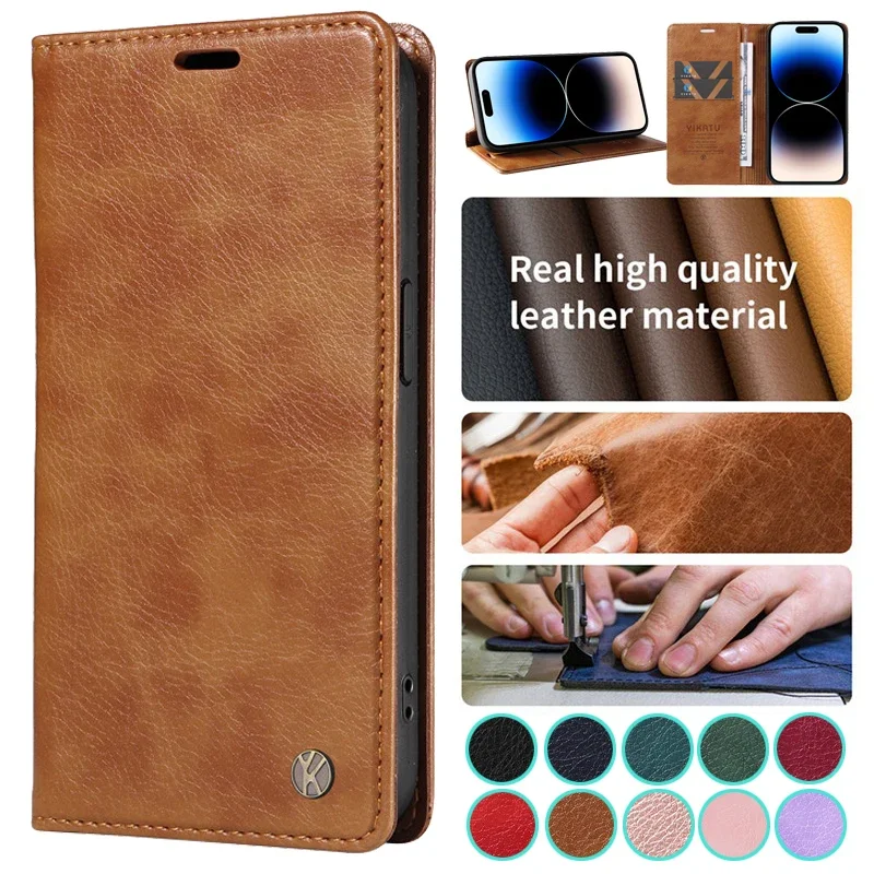 Wallet Magnetic Flip Leather Case For Huawei Honor Magic6 Pro Magic5 ...