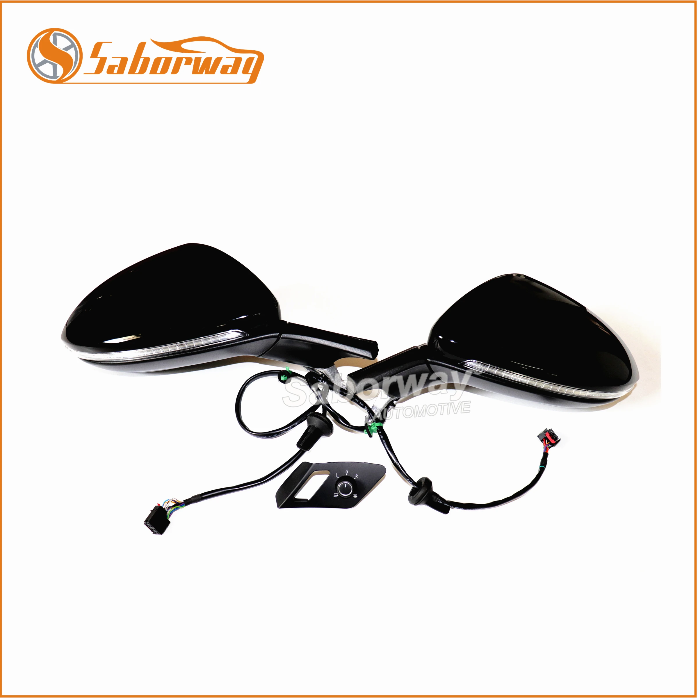 Saborway Auto Folding Mirror Electric Folding Side Mirrors With Switch ...
