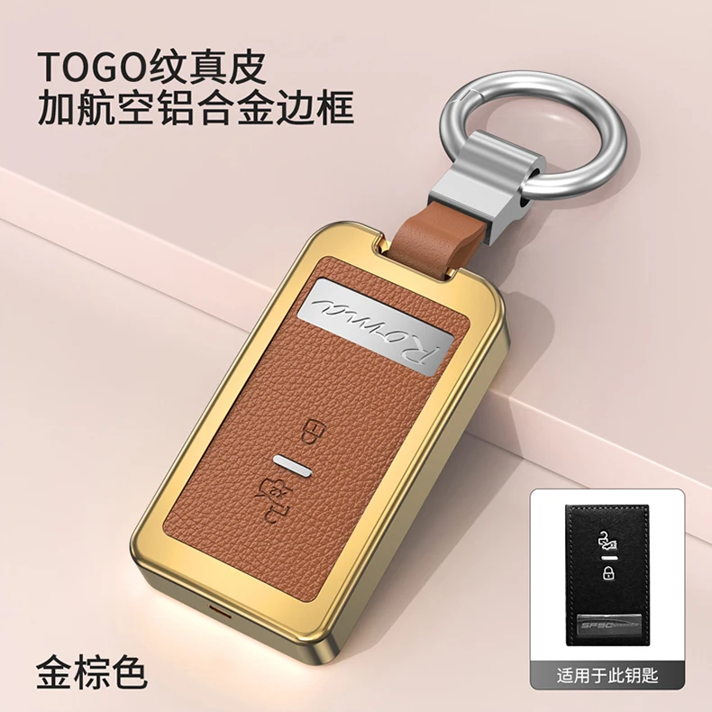 For Ferrari New F8 488 Roma Sf90 Leather Aluminum Alloy Smart Key ...