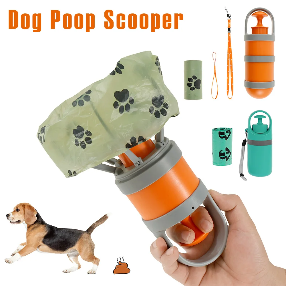 Claw-Poop-Scooper-Portable-Dog-Waste-Scooper-with-Built-in-Poop-Bag ...