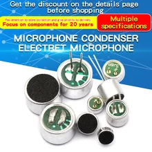 10PCS Condenser pick-up Microphone 9x7mm 9767 9x4.5mm 9745 6x5mm 6050 ...