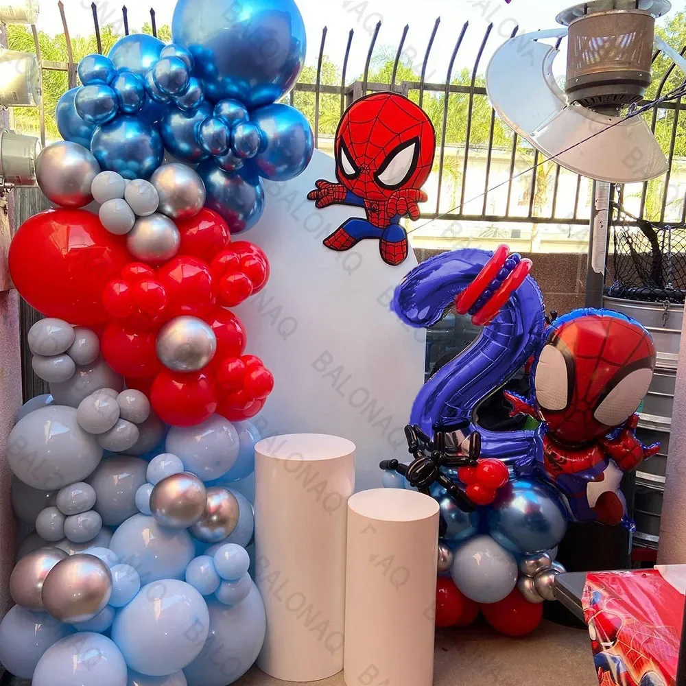 86pcs Spidey and His Amazing Friends Balloons Set Spiderman Aluminum ...