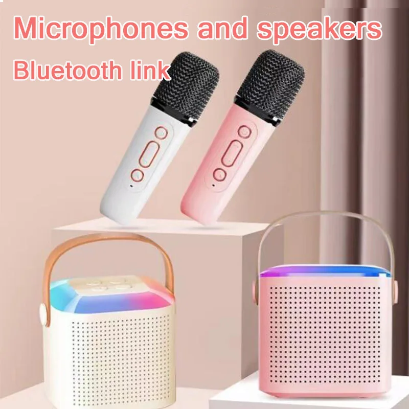 1-2-microfono-Wireless-Karaoke-macchina-portatile-Bluetooth-5-3-PA-sistema-di-altoparlanti ...