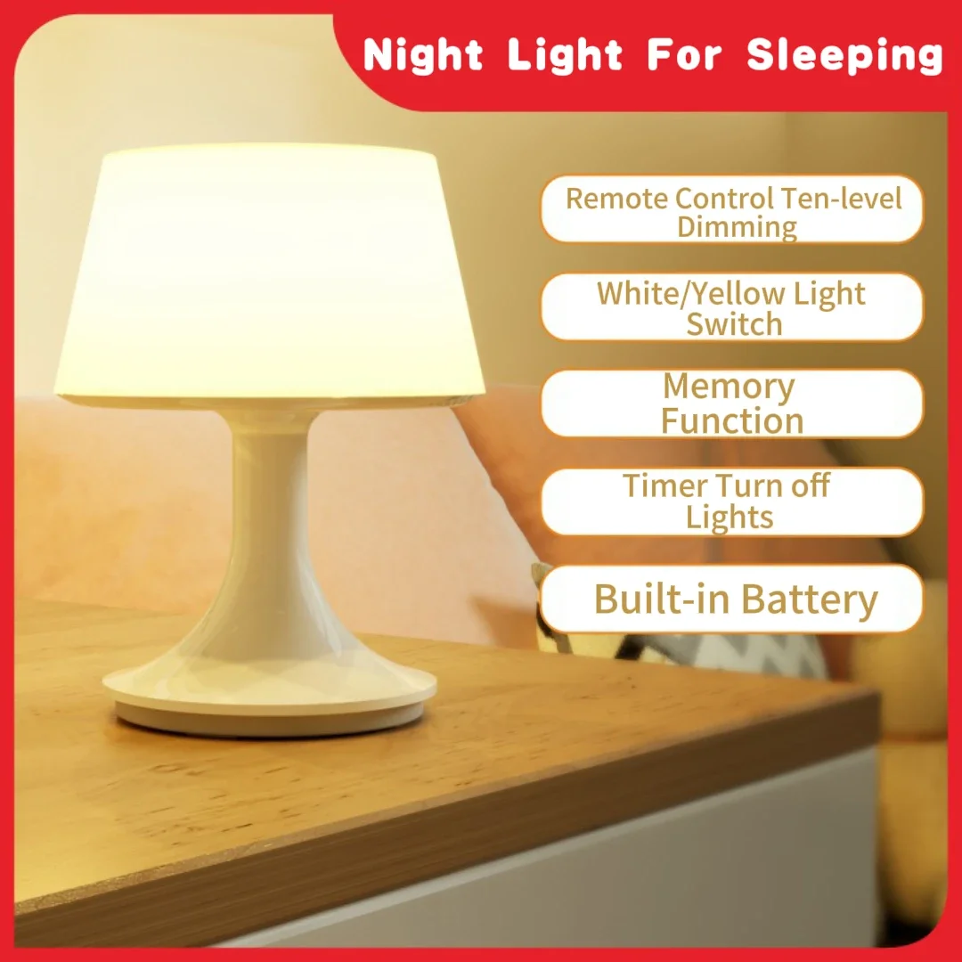 Remote-Control-USB-LED-Night-Light-Rechargeable-Smart-Table-Night-Lamp ...