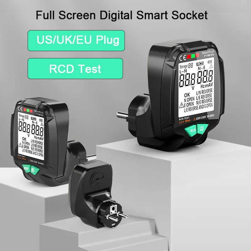 FY1881-Digital-Smart-Socket-Tester-Voltage-Test-Socket-Detector-US-UK ...