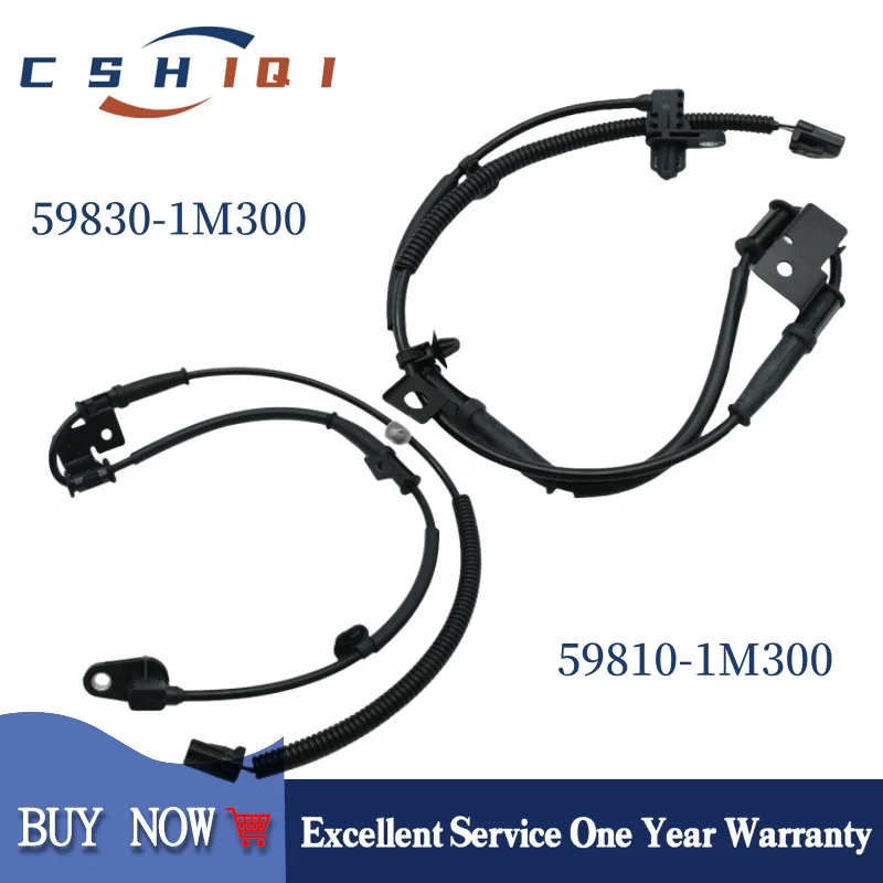 59810-1M300 59830-1M300 2 PCS Front Left Right ABS Wheel Speed Sensor ...