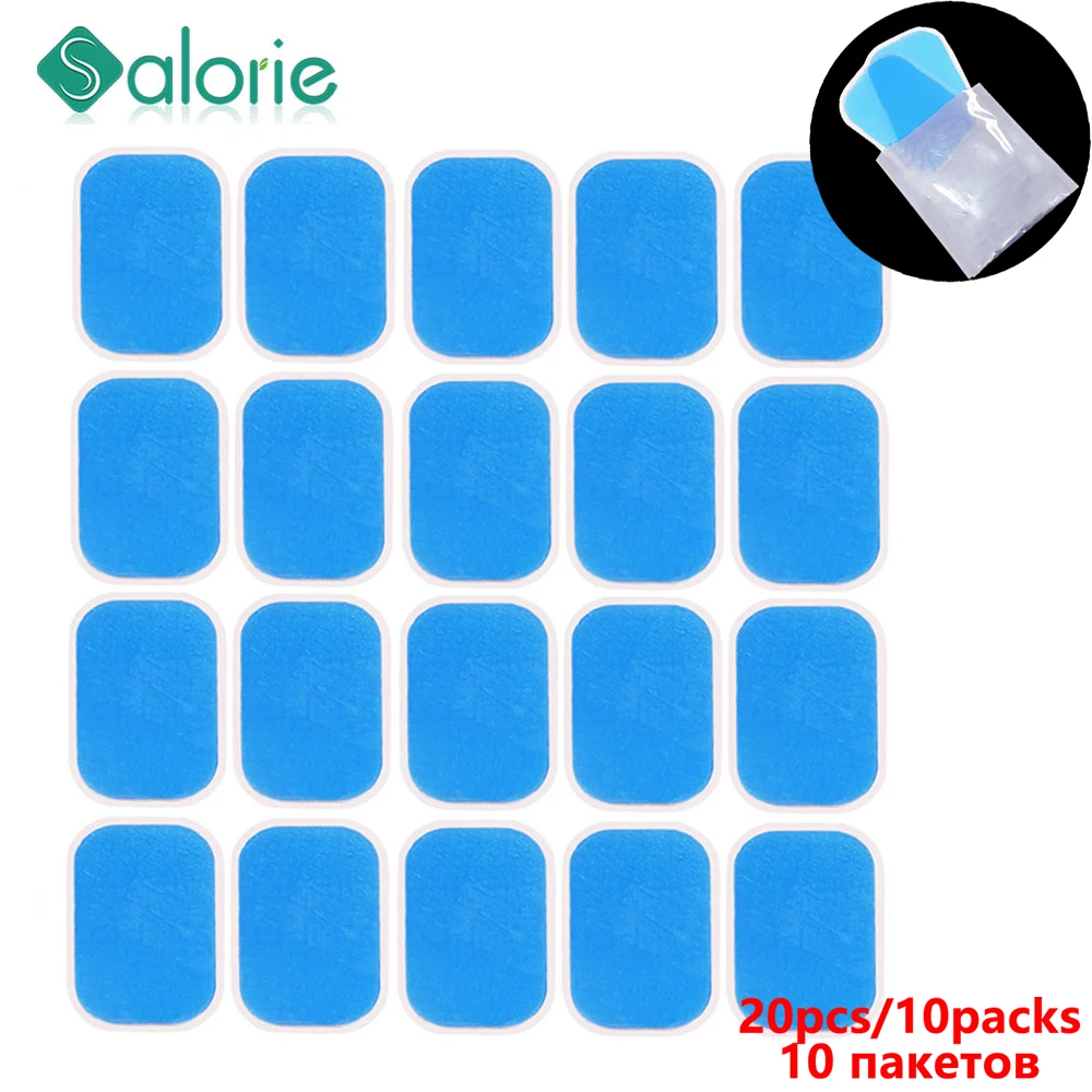 20pcs/10packs Ems Trainer Abdominal Gel Pad For Electric Muscle ...