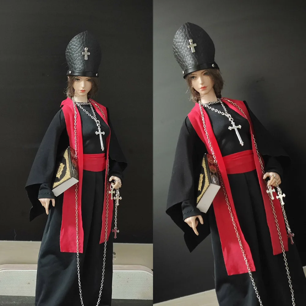 Conjunto-de-ropa-de-l-der-de-secta-negra-gorro-cruzado-de-cuero-con ...